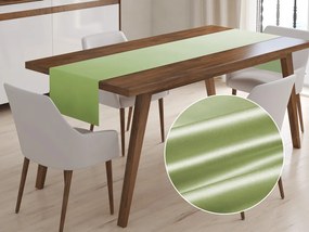 Biante Saténový běhoun na stůl polyesterový Satén LUX-025 Olivově zelený 20x180 cm