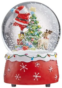 X-MAS Hrací skříňka Santa, stromek a sob
