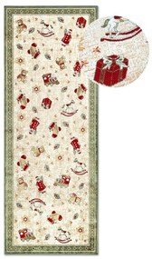 Zelený běhoun s vánočním motivem s příměsí bavlny 80x200 cm Toy's Delight Green Christmas – Villeroy&amp;Boch