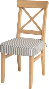 Sedák na židli IKEA Ingolf barva tmavě modrá látka vzorované