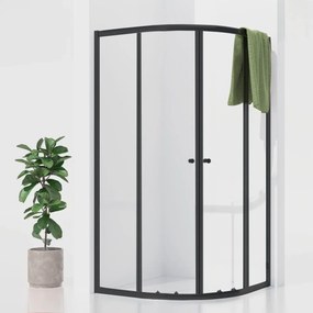 POINT BLACK 80x80 Clear Čtvrtkruhová sprchová zástěna