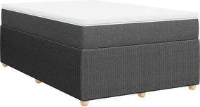 Box spring postel s matrací tmavě šedá 120x190 cm textil 3285554