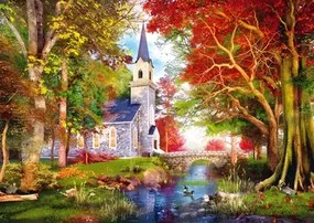 SCHMIDT Puzzle Kaplička v podzimním kouzlu / 1000 dílků / od 12 let