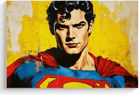 Obraz Na Plátně Plátno Přírodní Bavlna Uv Tisk 120x80 cm Superman