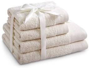 Sada bavlněných ručníků AmeliaHome AMARI ecru