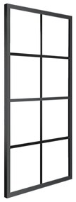 vidaXL Marketos Posuvné dveře hliník a ESG sklo s příslušenstvím 76 x 205 cm
