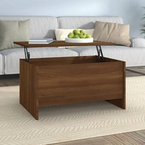 Konferenční stolek hnědý dub 80x55,5x41,5 cm kompozitní dřevo