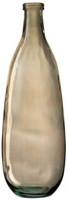 Hnědá skleněná váza  Bottle  - Ø 25*75 cm