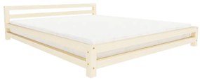 Benlemi Dvoulůžková postel MODERN Zvolte barvu: Transparentní vosková lazura matná, Rozměr: 160 x 200 cm