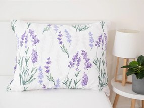 MK Lůžkoviny Bavlněný povlak na polštář Renforcé 70 x 90 cm - Levandule