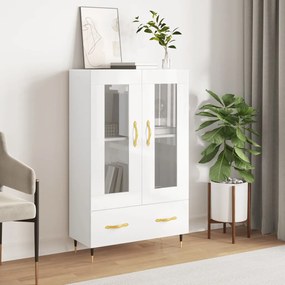 Skříň highboard lesklá bílá 69,5 x 31 x 115 cm kompozitní dřevo - Default Title