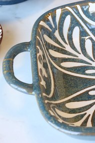 Porcelánová opálová zapékací miska Arés Ramekin s úchyty – 18*18*4,5 cm