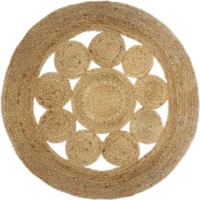 Kulatý koberec Lace 80 cm hnědý