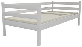 Dětská postel masiv 028 borovice masiv 90 x 200 cm bílá