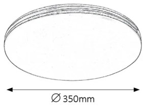 Rabalux 2763 - LED Stropní svítidlo OSCAR 1xLED/18W/230V kulatý chrom