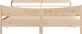 Rám postele s čelem 180 x 200 cm masivní borovice 3307035