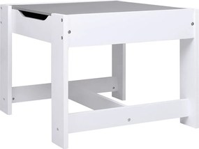vidaXL Dětský stůl se 2 židlemi MDF [80284] Barva: Bílá