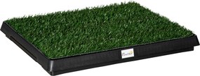 PawHut toaleta pro domácí mazlíčky umělá tráva psí toaleta plochá balkonová 63x51x6cm | Aosom