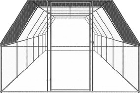 Venkovní klec pro kuřata 3 x 12 x 2 m pozinkovaná ocel 3089328