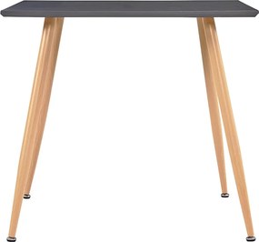 Jídelní stůl šedý a dubový 80,5 x 80,5 x 73 cm MDF 248311