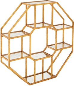 Patrová kovová police v přírodní barvě 92 cm Zariah – Premier Housewares