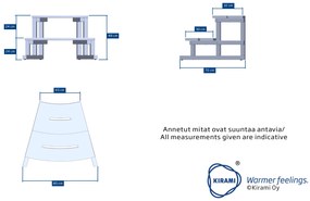 Kirami Dřevěné schůdky A-STEP AROUND - cédr