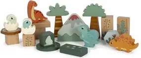 Small foot Dřevěné kostky Dino / od 12 měsíců