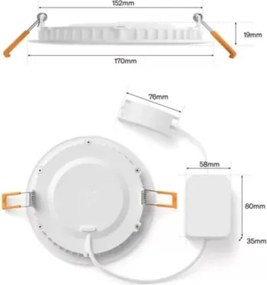 Philips -LED RGBW Stmívat. koup. podhledové svítidlo Hue SLIM LED/12W/230V IP44