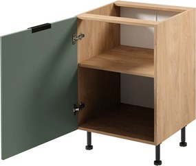 SORENTO pg | dolní skříňka D60 s dvířky | 60 cm | LEVÁ | puccini/zelená