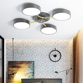 Toolight - LED stropní svítidlo APP210-3CPR + dálkové ovládání, šedá-zlatá, OSW-08473