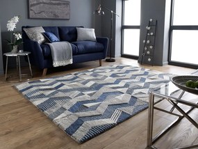 Flair Rugs, AKCE: 160x230 cm Kusový koberec Moda Asher Blue, modrá, chodba / předsíň