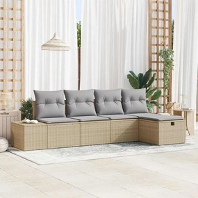 Set pohovek 5 ks polyratan 3360691