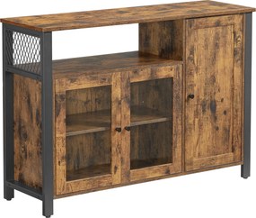 XXXLutz KOMODA, hnědá, černá, 110/75/33 cm Boxxx - Široké komody - 002543024601