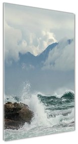 Wallmuralia Vertikální Fotoobraz na skle Rozbouřené moře 50x100