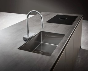Hansgrohe M81, dřezová baterie Aquno Select s výsuvnou koncovkou a plochým sprchovým proudem, chromová, 73837000
