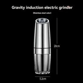 UG Grill Sada 2x elektrický mlýnek na pepř a sůl NerezGravity2
