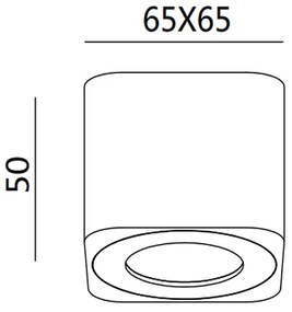 Fabas 3429-71-102 - LED bodové svítidlo PALMI LED/6W/230V