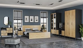 Casarredo - Komfort nábytek Šatní skříň 3D TARIA wotan/antracit