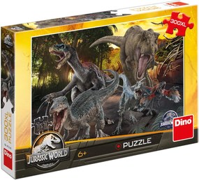 DINO Puzzle XL Jurský svět (Jurassic World) 47x33cm skládačka 300 dílků dn472365