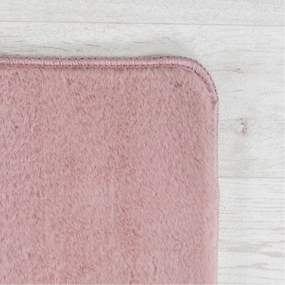 Ayyildiz, Kusový koberec Joy 1400 rose kruh, 80x80 (průměr) kruh, růžová, chodba / předsíň