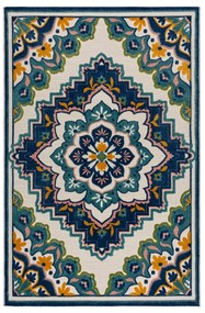 Modrý venkovní koberec 120x170 cm Beach Floral – Flair Rugs