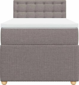 Box spring postel s matrací taupe 80x200 cm textil 3289601
