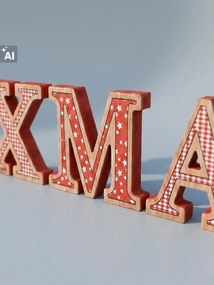 Sinsay - Stojící vánoční dekorace s nápisem Xmas - vícebarevná