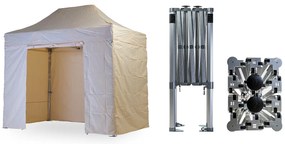 Nůžkový párty stan 2x3 m TENTino BIG HEXAGON EXTREME Barva opláštění: 2A - KRÉMOVÁ