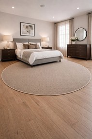 Condor Carpets, AKCE: 400x400 (průměr) kruh cm Kusový koberec Udinese béžový new kruh, béžová, chodba / předsíň