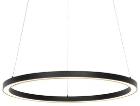 Chytrá závěsná lampa černá 60 cm včetně LED a RGBW - Girello