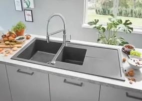 Grohe - Dřezová baterie s flexibilním ramenem a sprškou, chrom