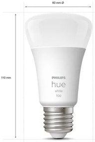 SADA 2x LED Stmívatelná žárovka Philips Hue WHITE E27/9,5W/230V 2700K