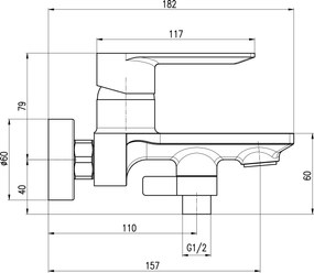 Slezák - RAV Vanová baterie NIL - NL154.5MGK, Metal Grey kartáčovaná