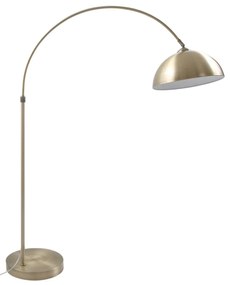 Oblouková stojací lampa Lindby Lennart, starožitná mosaz